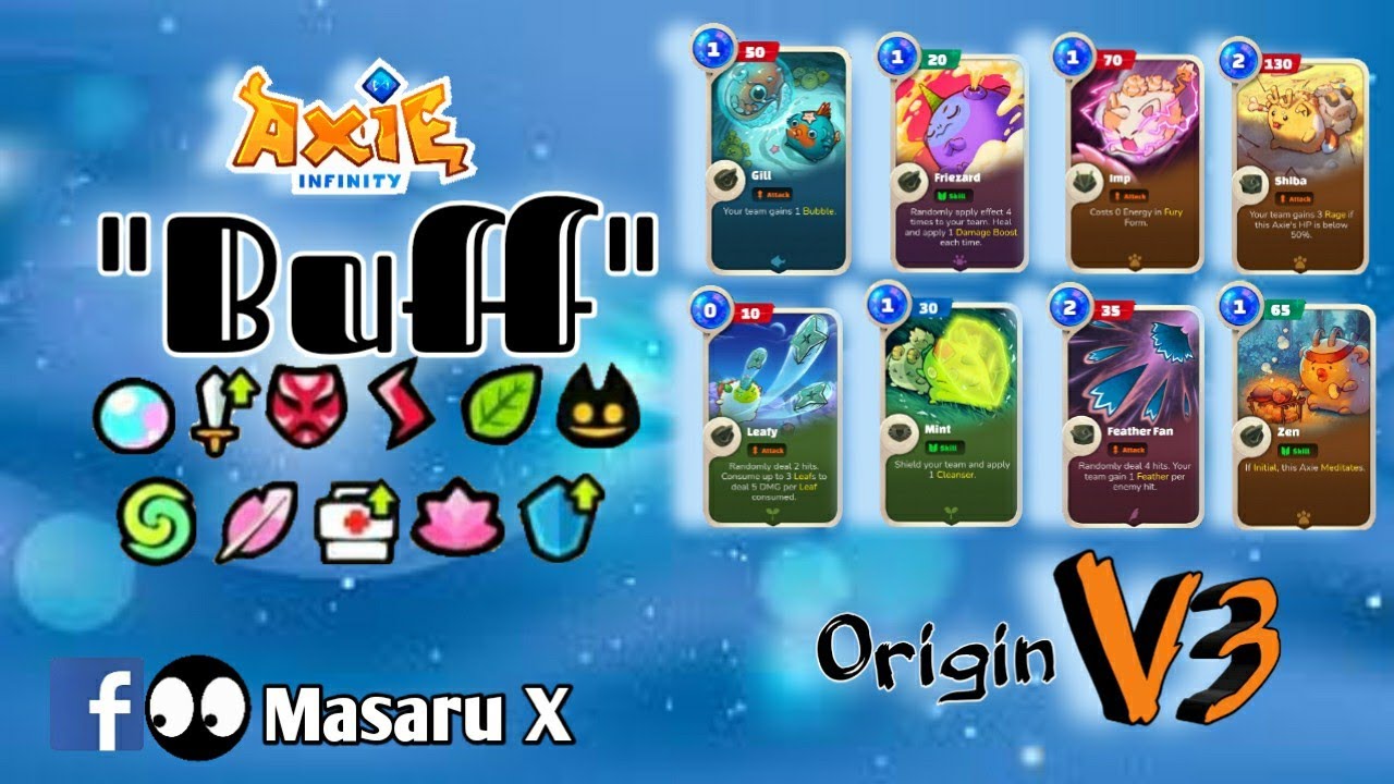 All Positive "buff" for Axie Origin V3 - YouTube