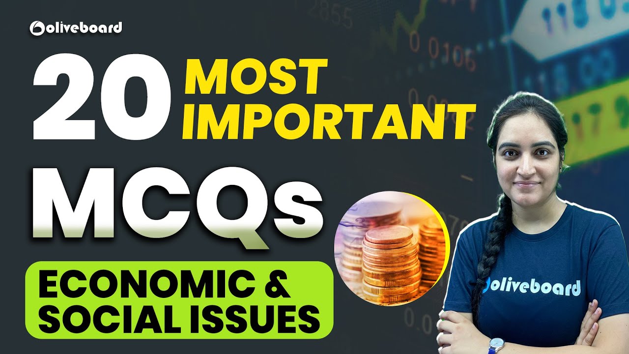 20 Most Important MCQs - Economic and Social Issues | ESI Class by ...