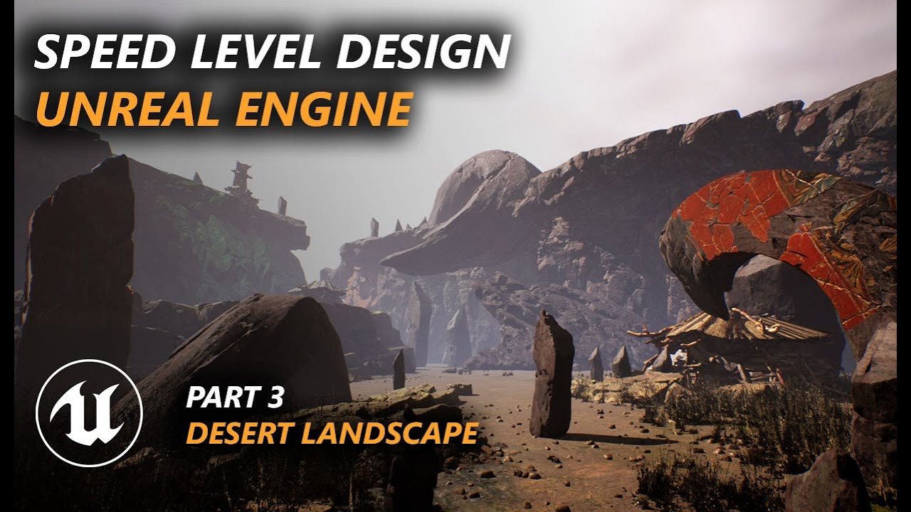 Unreal Engine - Desert Speed Level Design Part 3 - YouTube