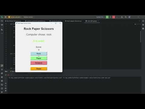 rock paper Scissors using Python Gui - YouTube