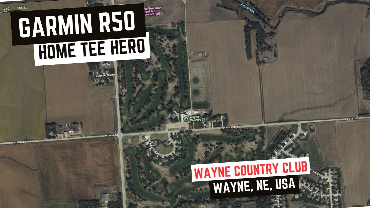 Garmin R50 - Home Tee Hero - Wayne Country Club (Wayne, NE, USA) - YouTube