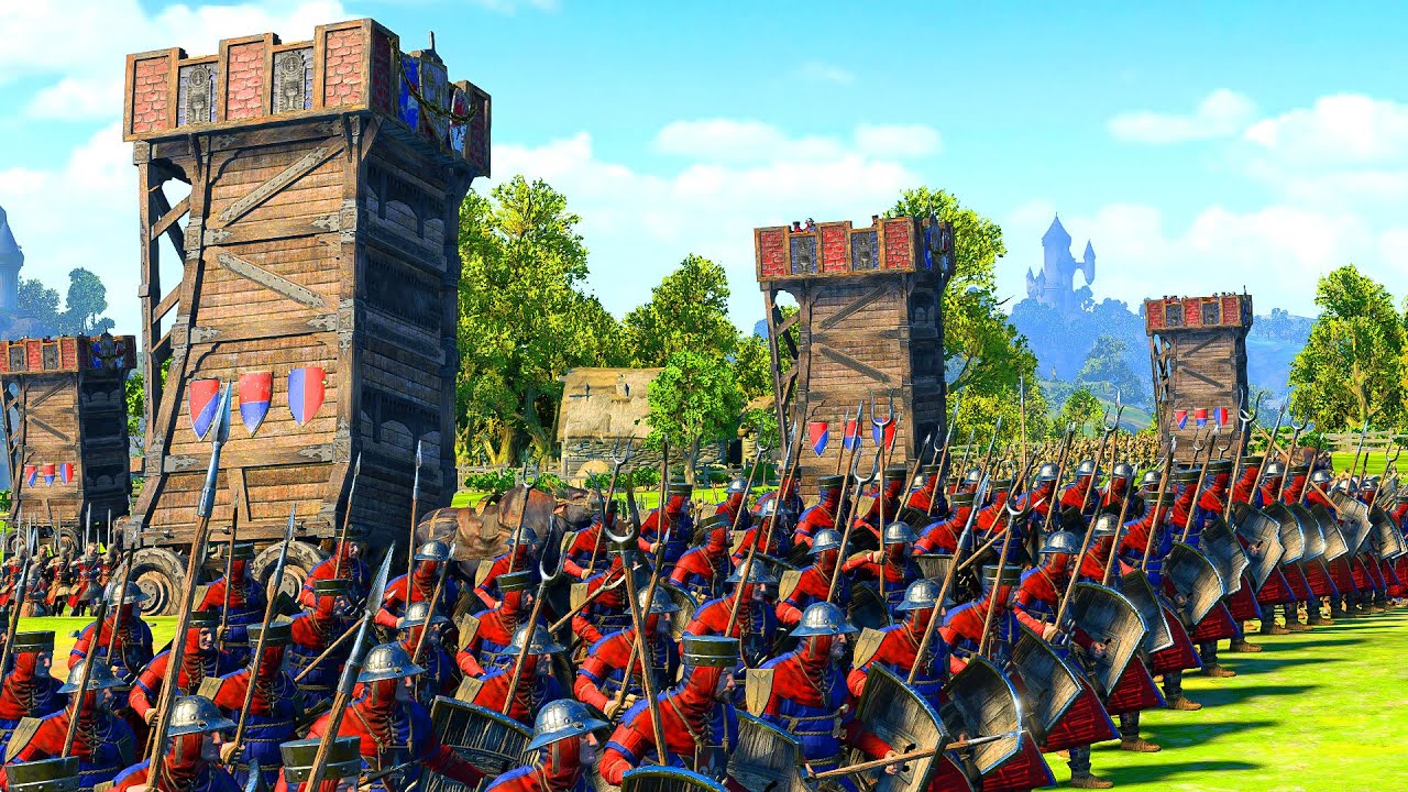 Bretonnian War Castle - GREENSKINS vs BRETONNIA - TotalWar Warhammer 3 ...