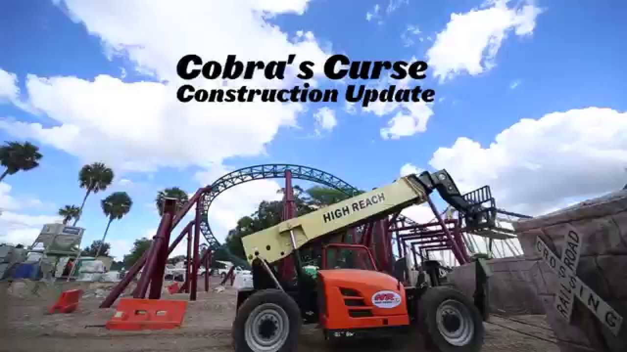 Cobra's Curse Construction Update | Busch Gardens Tampa Bay - YouTube