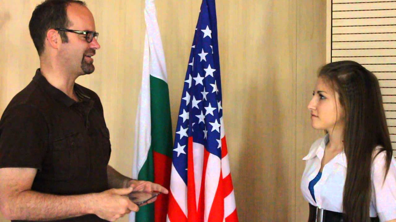 Mike Musil at Romain Rolland Foreign Language School, Stara Zagora ...