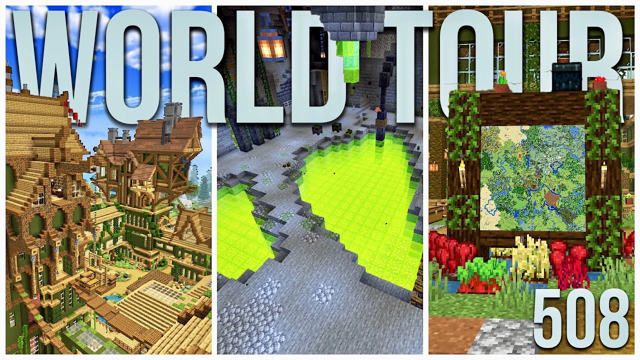 In Depth WORLD TOUR! - Let's Play Minecraft 508 - YouTube
