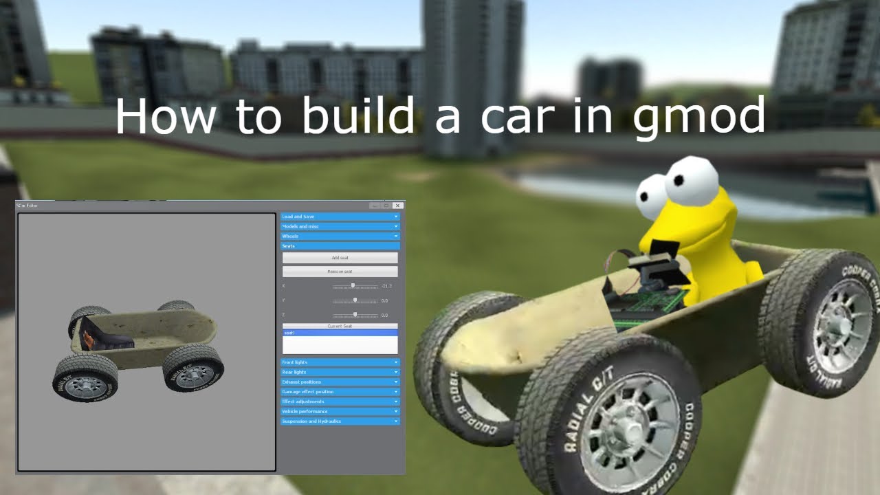 How to build a car in gmod (Scar mod) - YouTube