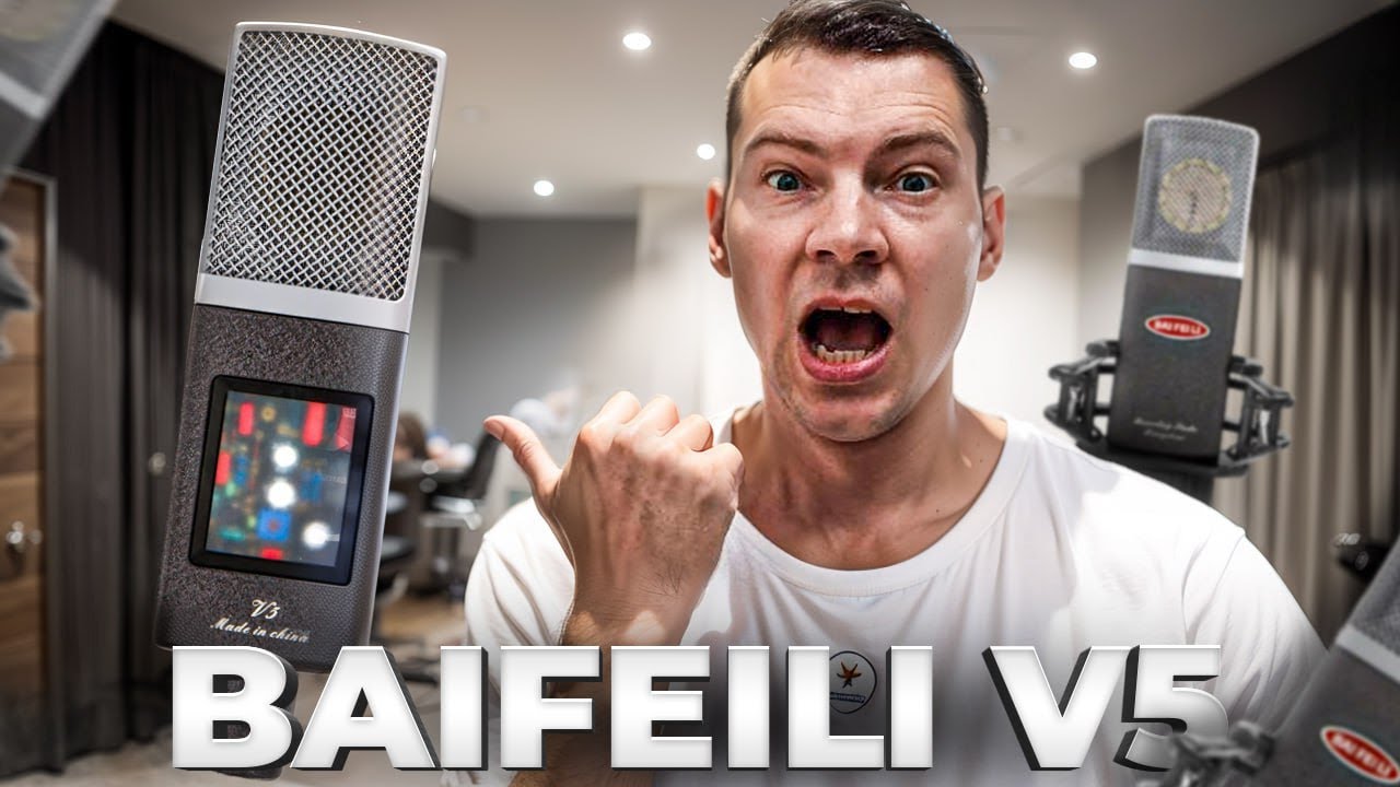 Микрофон BAIFEILI V5 (BAI FEI LI V5) vs Takstar TAK55, SM-10, AKG 220 ...