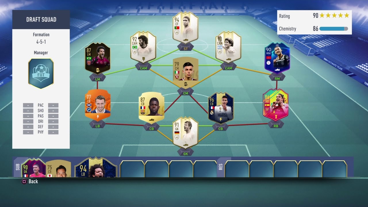 194 draft !!!!! Fifa 19 draft world record!!! - YouTube