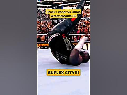 Brock Lesnar takes Omos to Suplex City 🔥 #brocklesnar #omos #wrestlemania #youtubeshorts #shorts ...