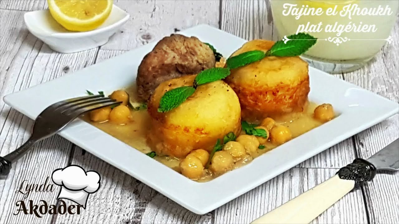 tajine el khoukh, un plat succulent de la cuisine algérienne - YouTube