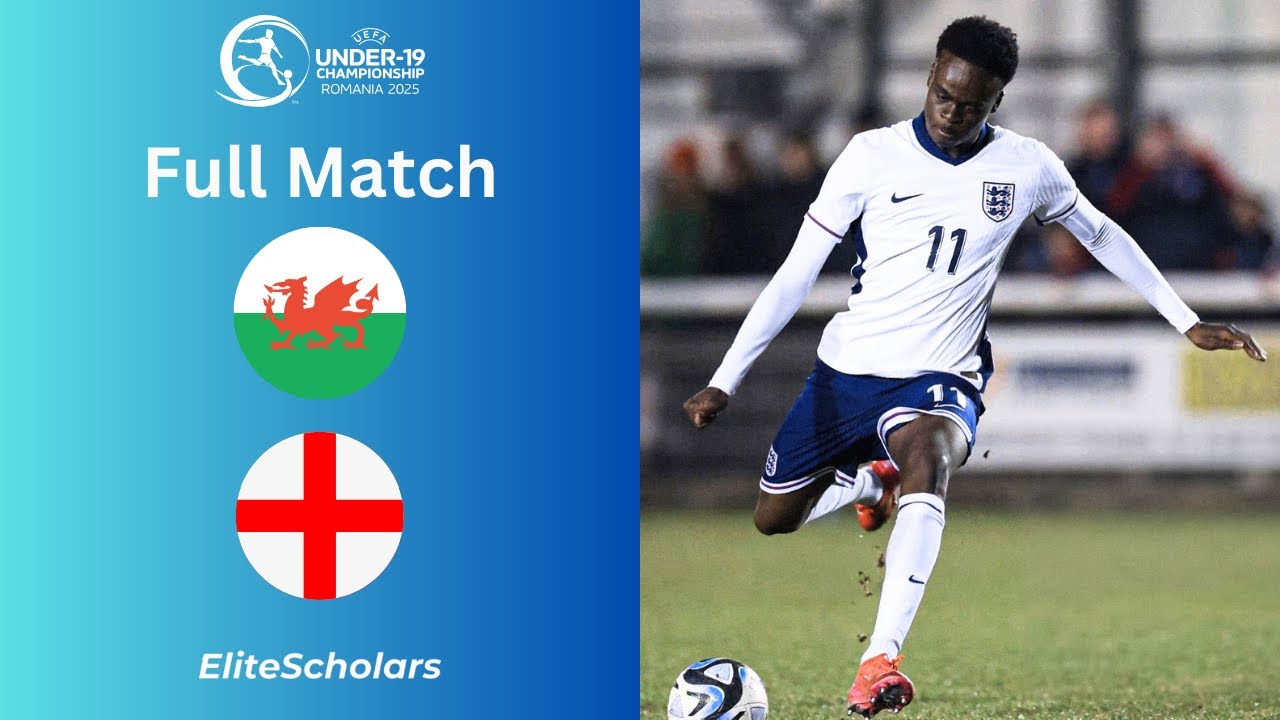 Full Match Wales vs England | U19 Euro Championship Elite Round | 19/03 ...
