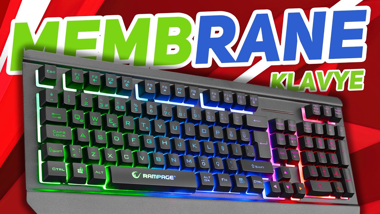 ANTI GHOSTING ÖZELLİKLİ MEMBRANE GAMING KLAVYE - Rampage Miracle K3 ...