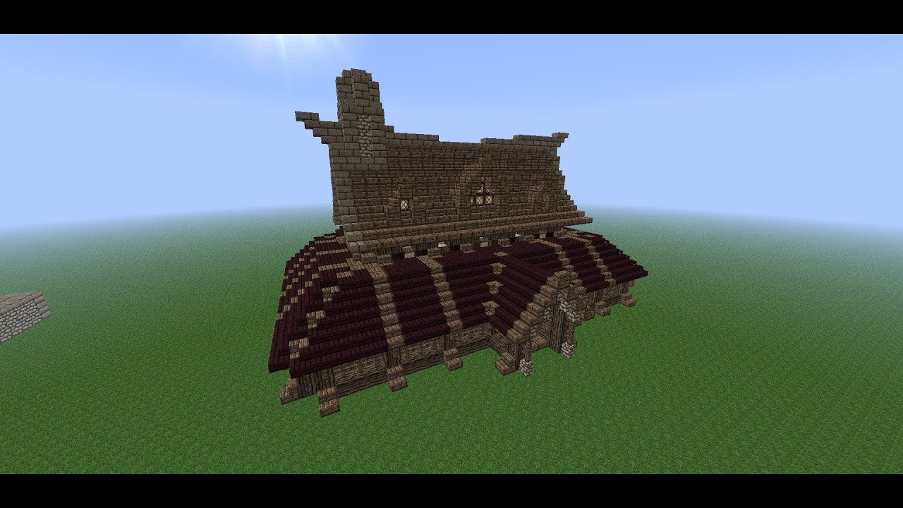 Minecraft Medieval Builds- Time-lapse- Medieval Tavern (With Commentary ...