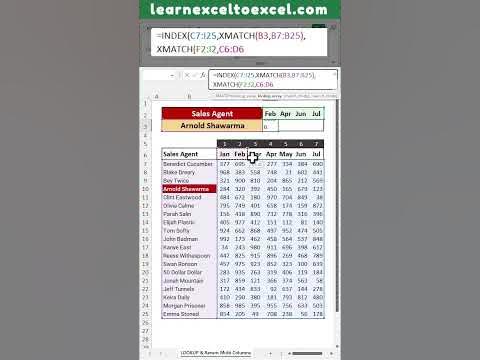 Excel Pro Tricks: Lookup and Return Multiple Specific Non-Adjacent Columns in Excel - INDEX ...