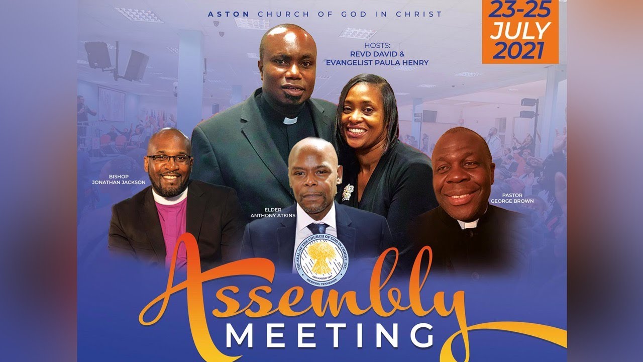 COGIC Aston Assembly Meeting Friday 23rd July - YouTube