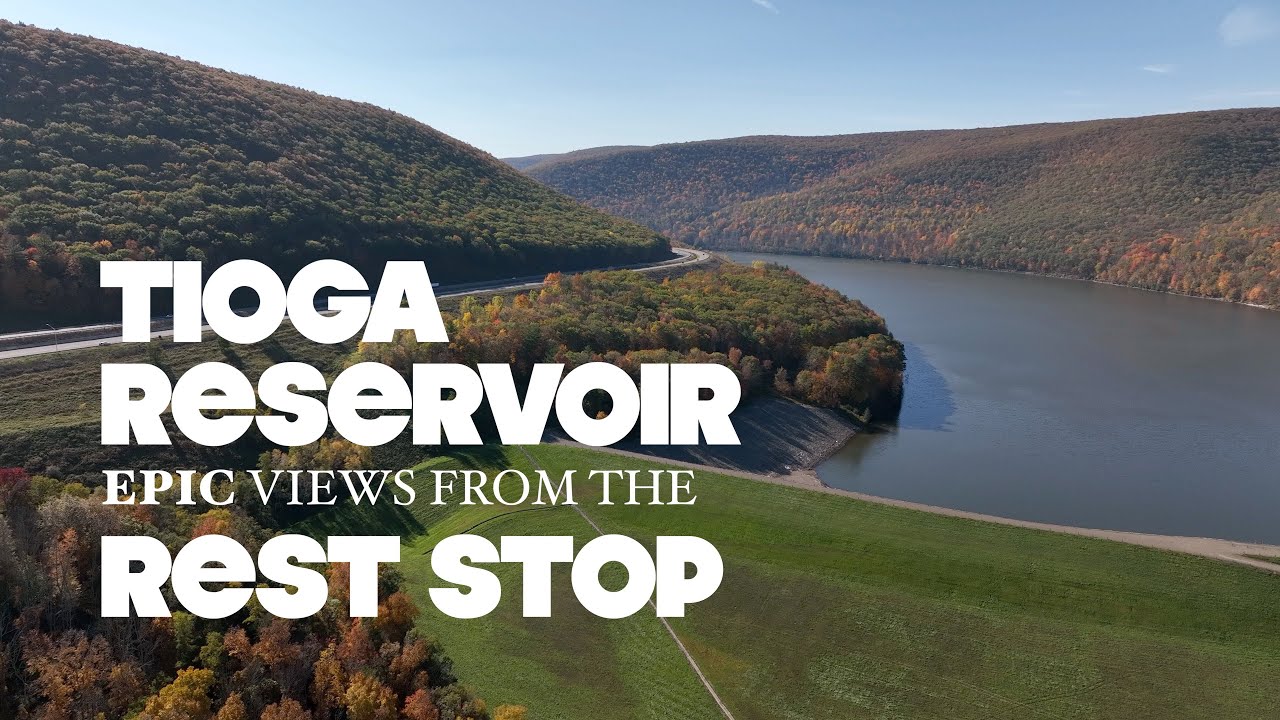 EPIC Views of Tioga Reservoir in Pennsylvania filmed with drone from ...