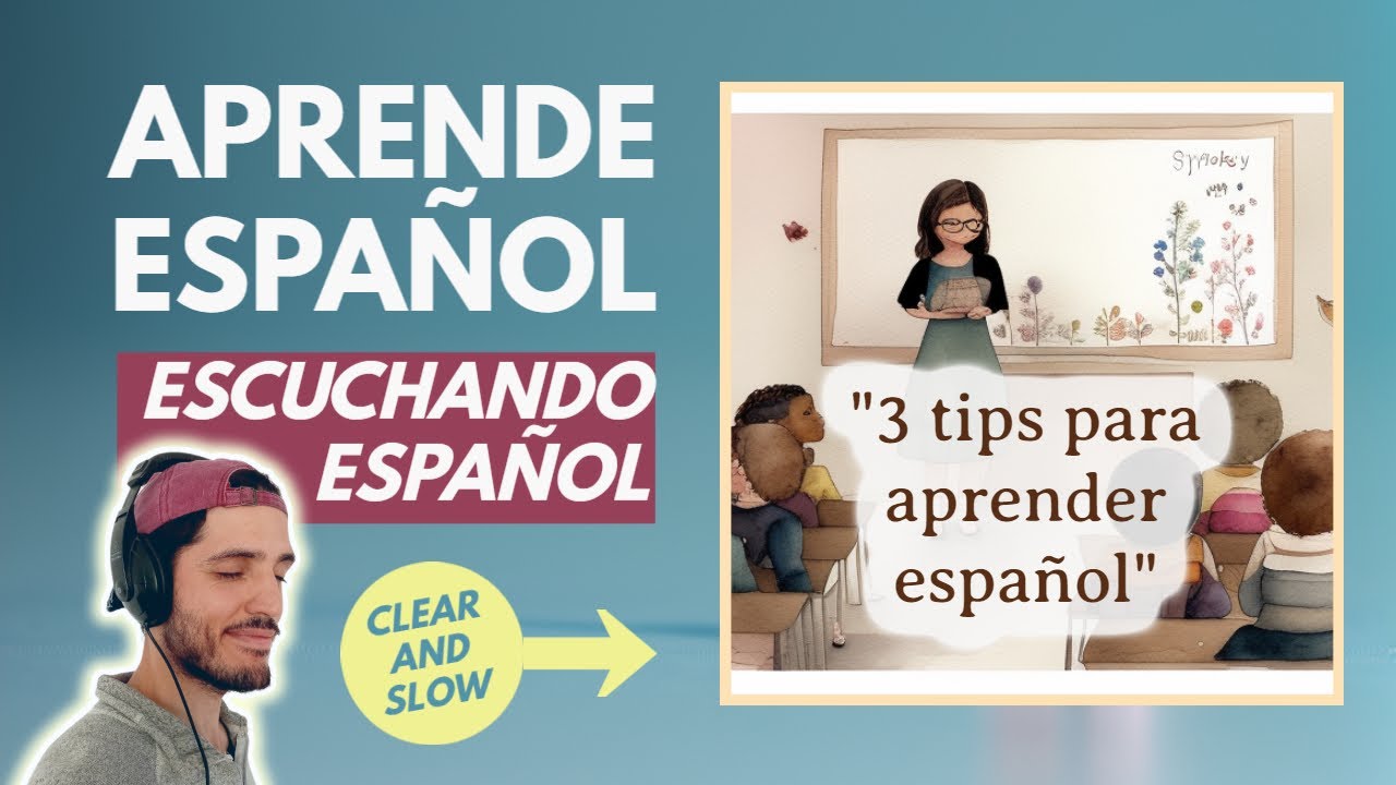 3 TIPS PARA APRENDER ESPAÑOL | Spanish listening practice (clear and ...