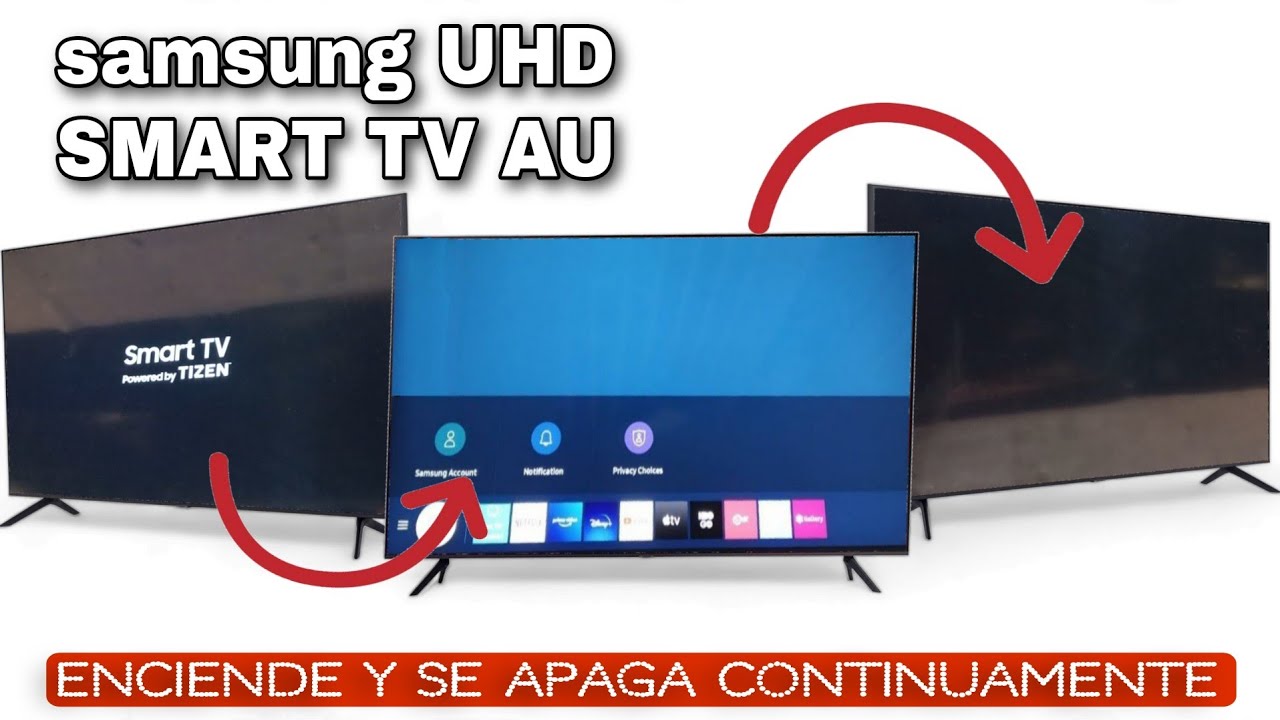 pantalla tv led samsung prende y se apaga continuamente - YouTube