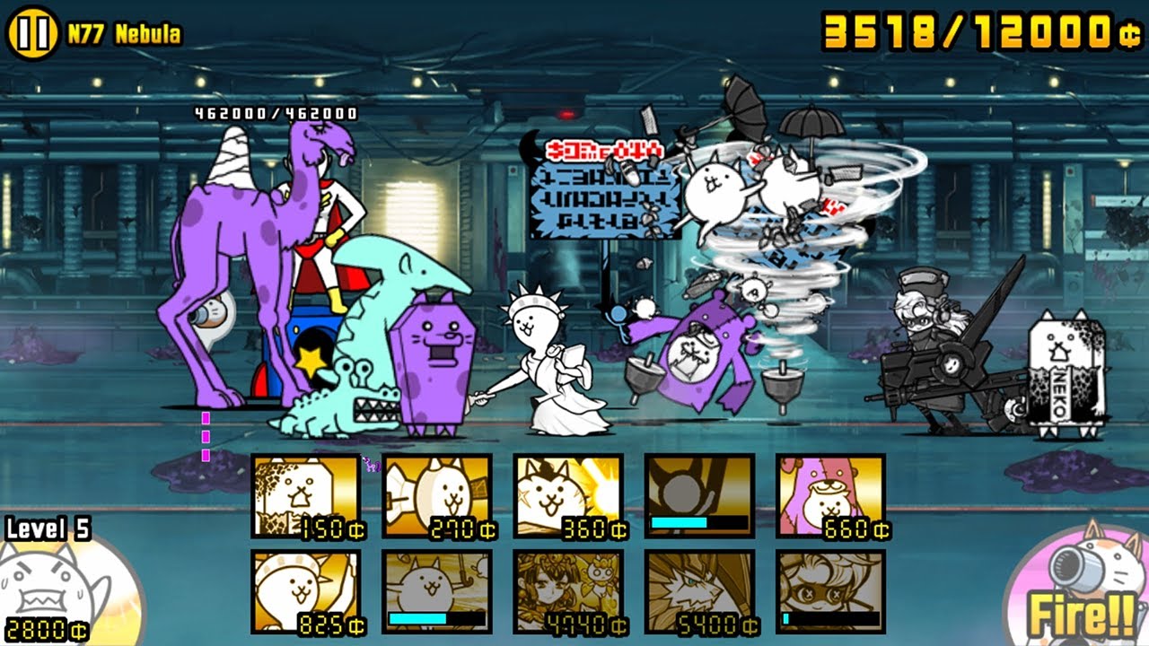 CotC Ch.2 Z-Outbreak Mode - N77 Nebula - The Battle Cats - YouTube