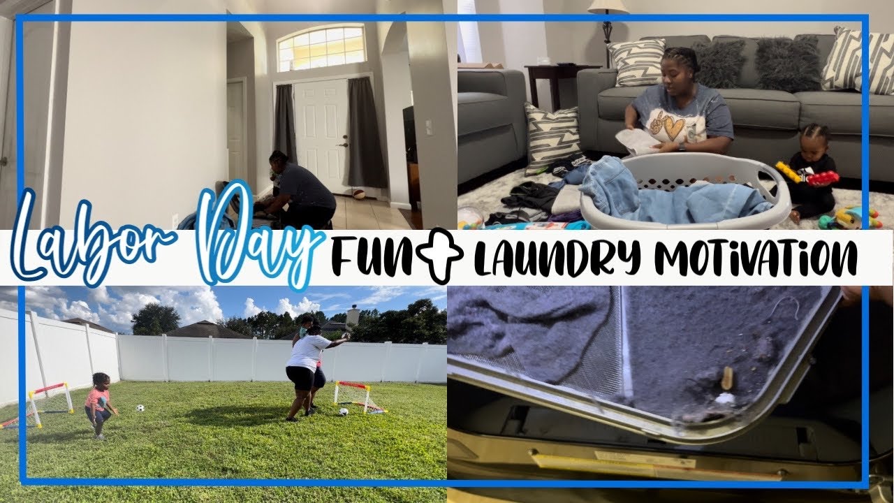 *NEW* LAUNDRY MOTIVATION | SOME LABOR DAY FUN | HUGE MILESTONE ...