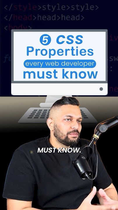 5 CSS properties every web developer must know - YouTube