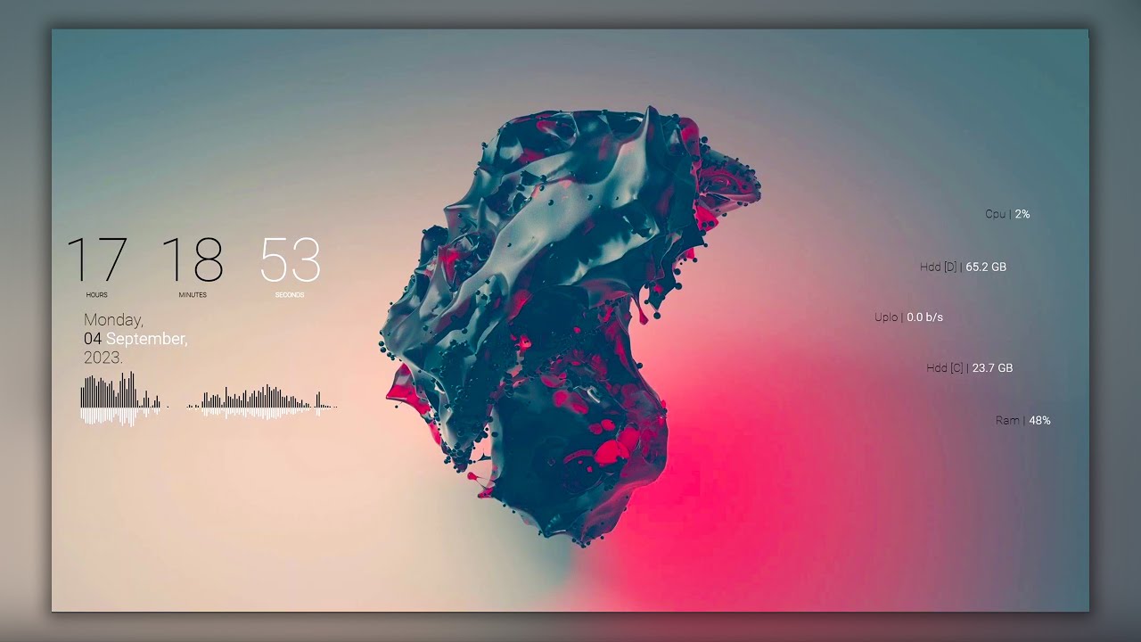 Make Windows 11 Look Cool With Only Rainmeter | Simple Windows Customization - YouTube