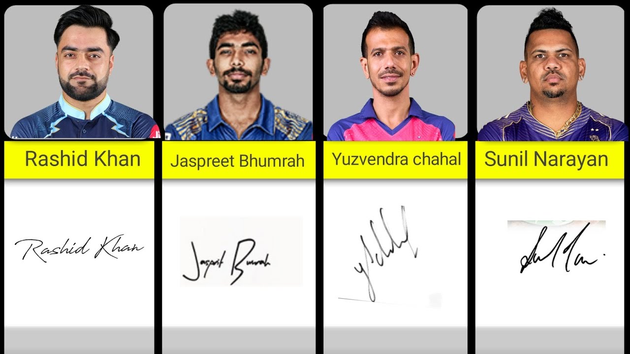 Coolest Signature of Cricketers - YouTube