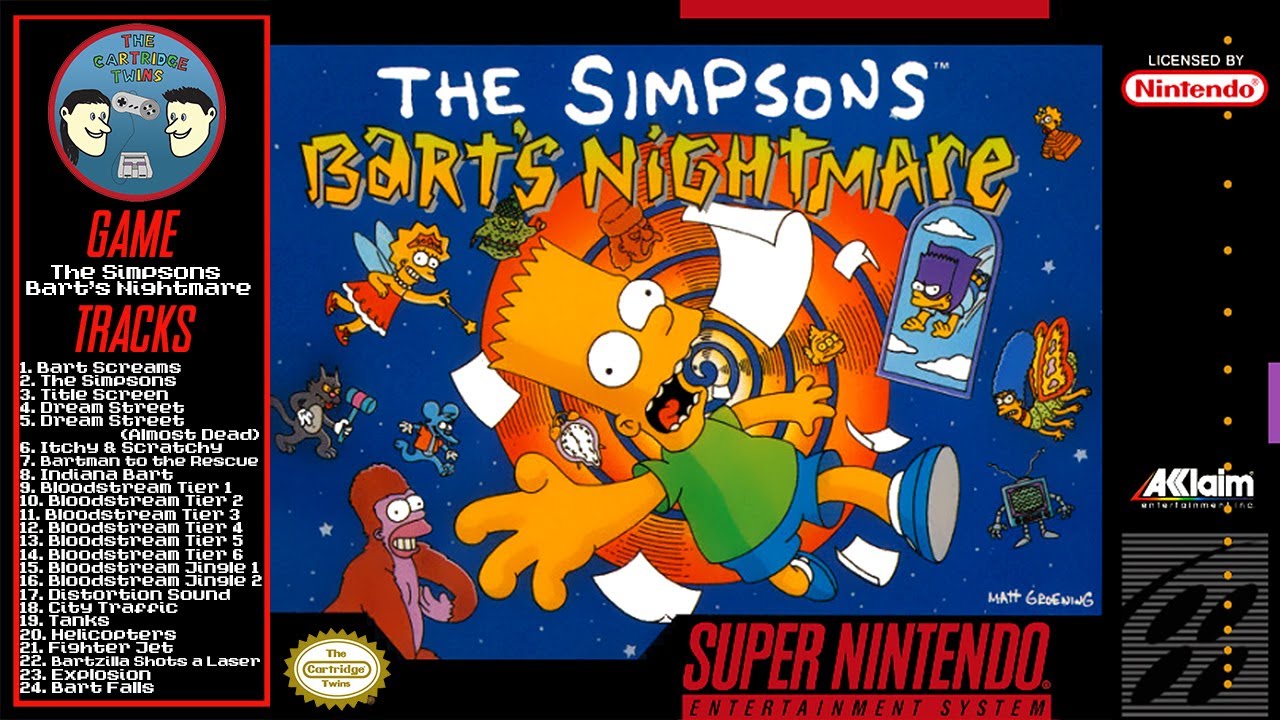 The Simpsons Bart's Nightmare - Full SNES OST - YouTube