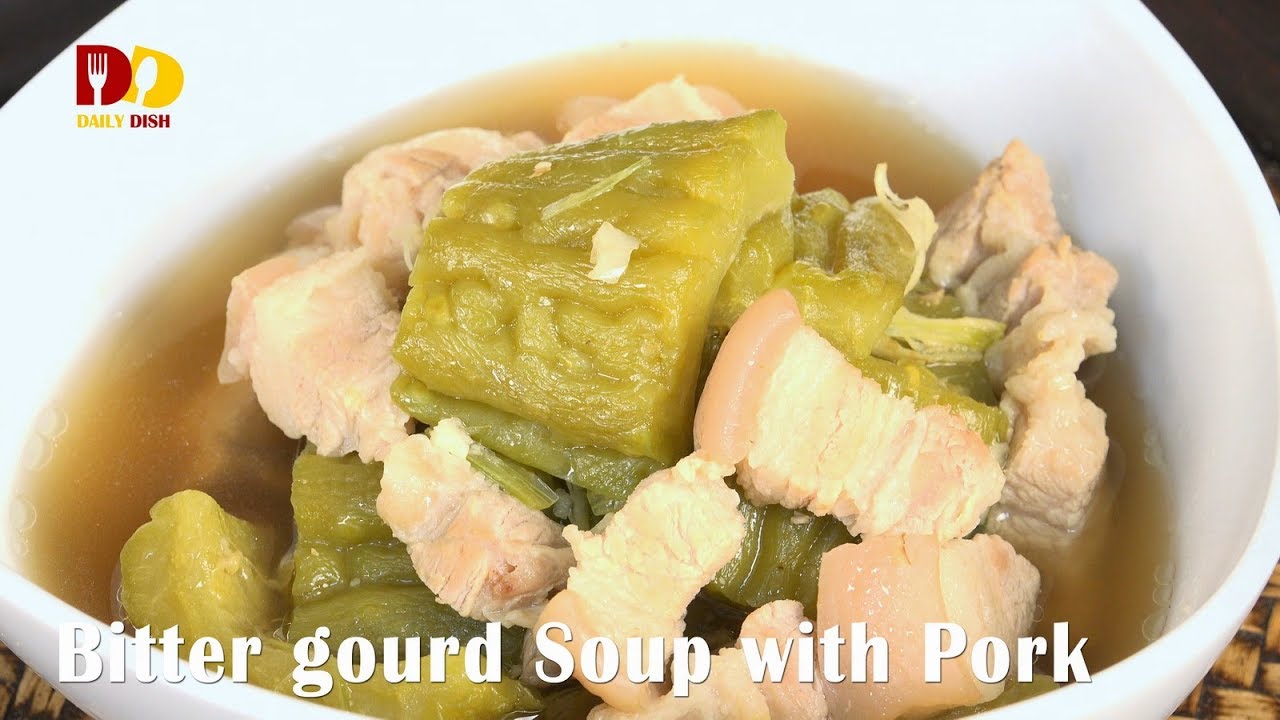 Bitter Gourd Soup with Pork | Thai Food | Gang Jued Mara Moo | แกงจืด ...