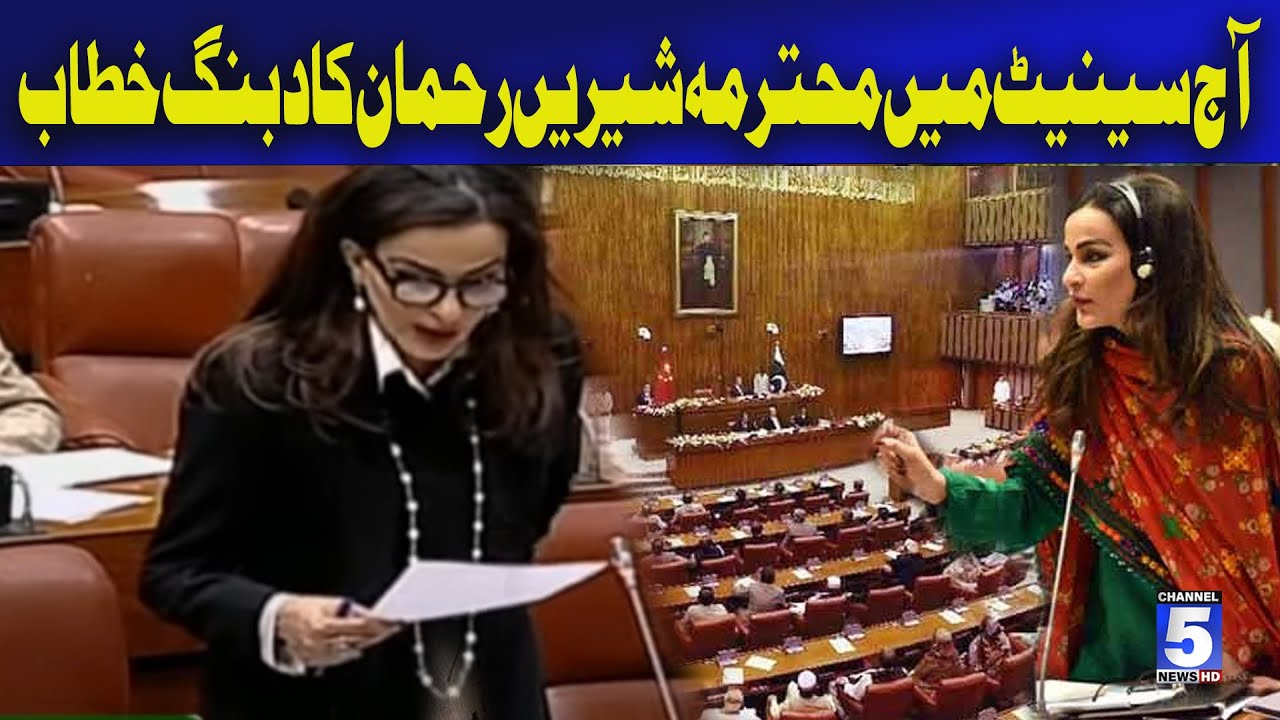 Ms. Shireen Rahman's Bold Speech In The Senate Today I 5 News Hd - YouTube