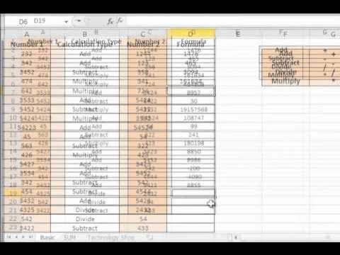 Excel 2010 - Formulas - YouTube