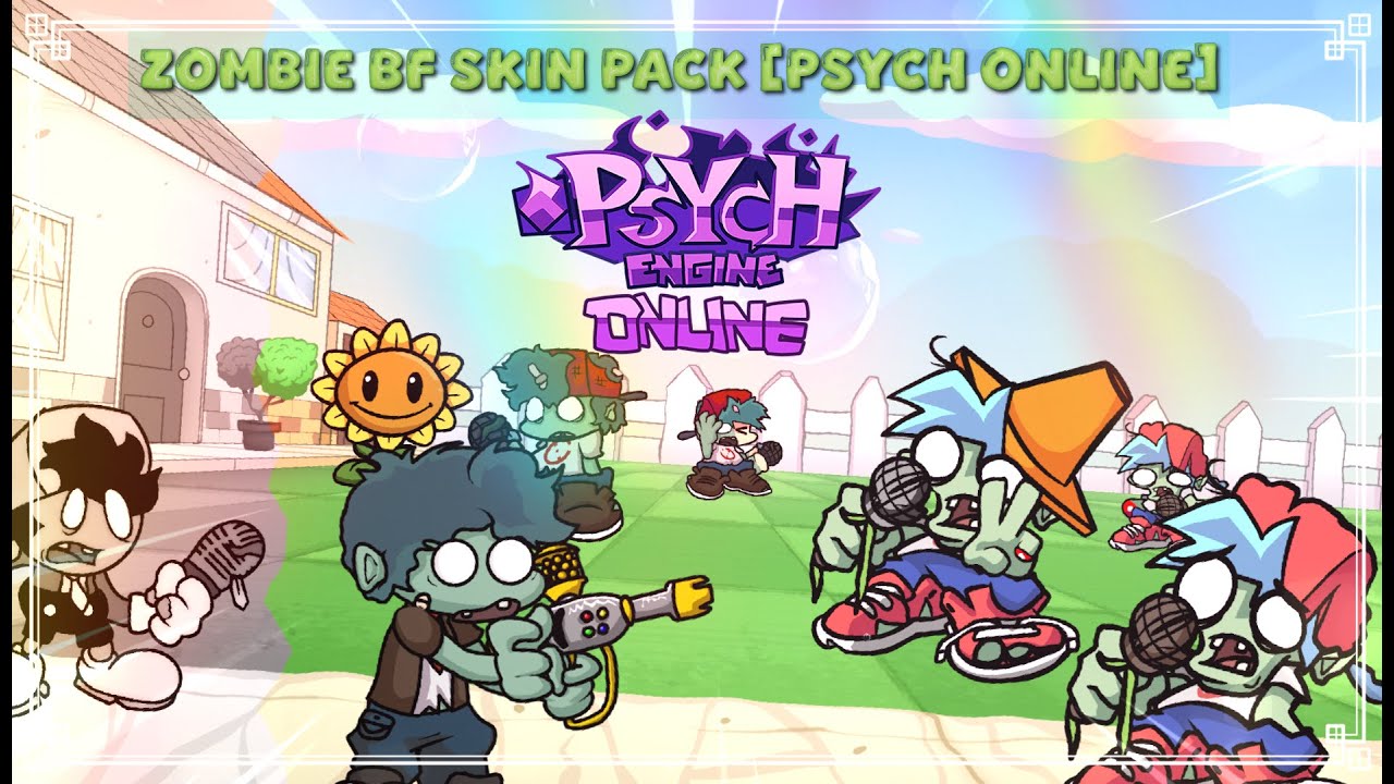 FNF Zombie Bf Pack skin [Psych Online] (Gameplay) - YouTube