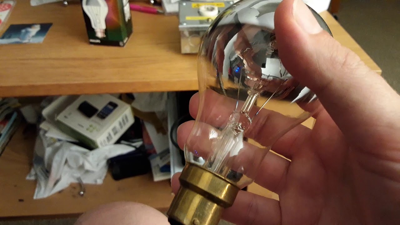 Philips 100 watt silver bowl incandescent GLS light bulb - YouTube