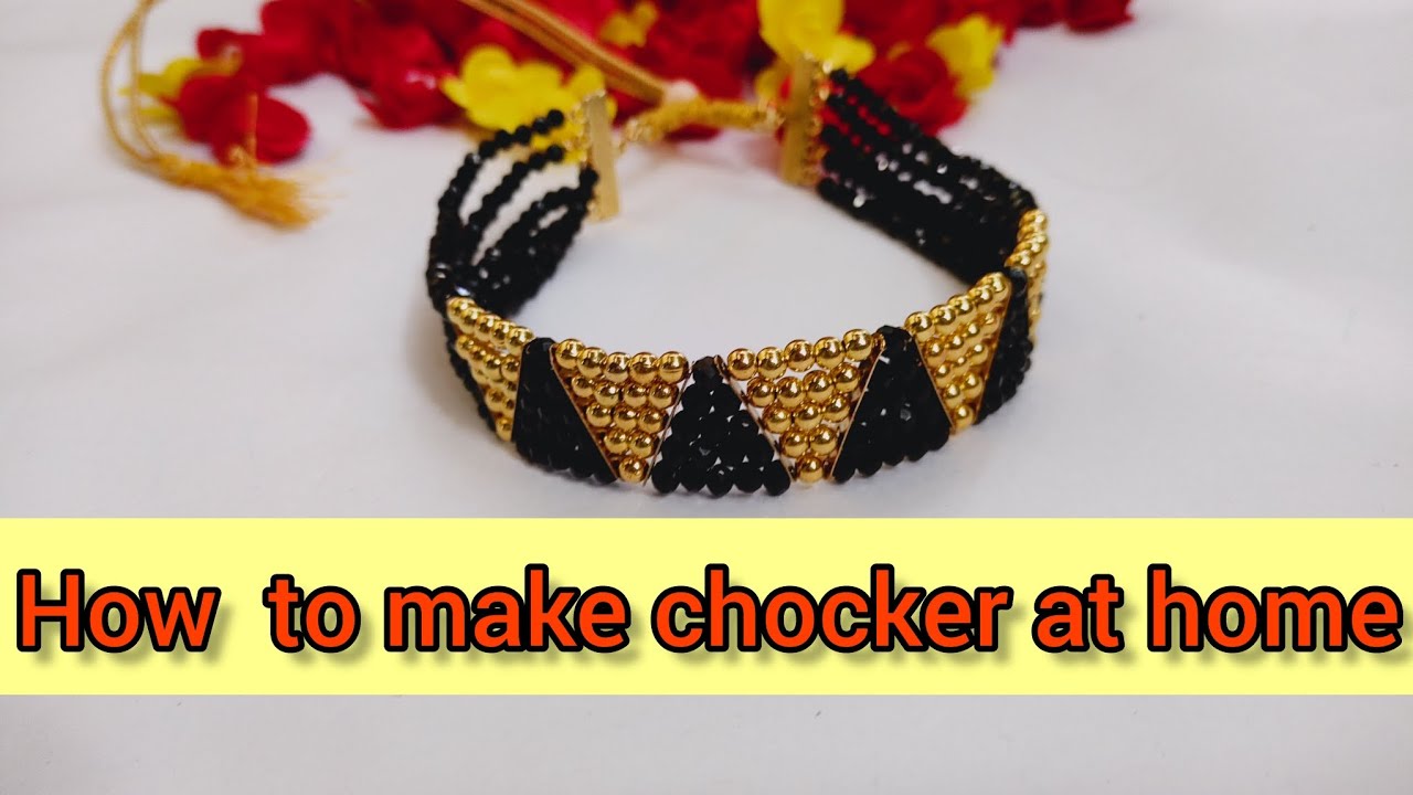 How to make chocker set at home|| घरच्याघरी बनवा चोकर सेट#jewellery # ...