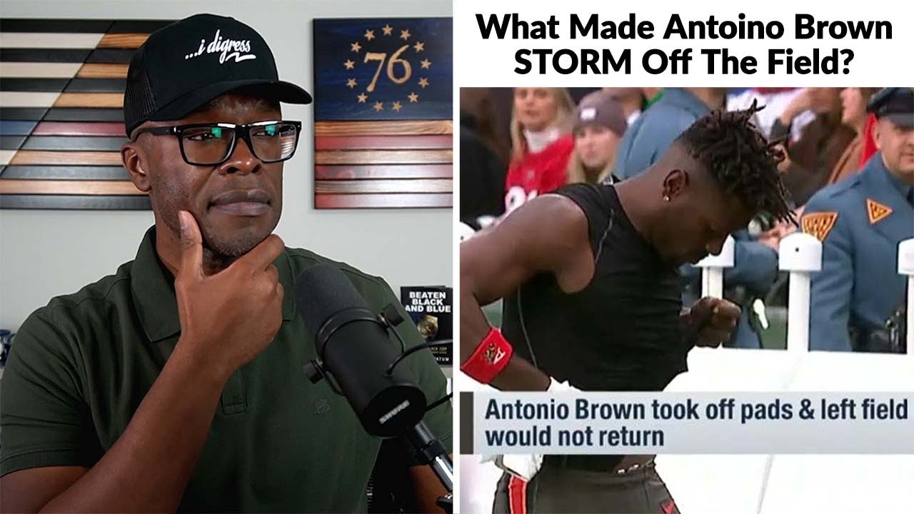 Why Did Antonio Brown REMOVE His Jersey Then STORM Off The Field? - YouTube