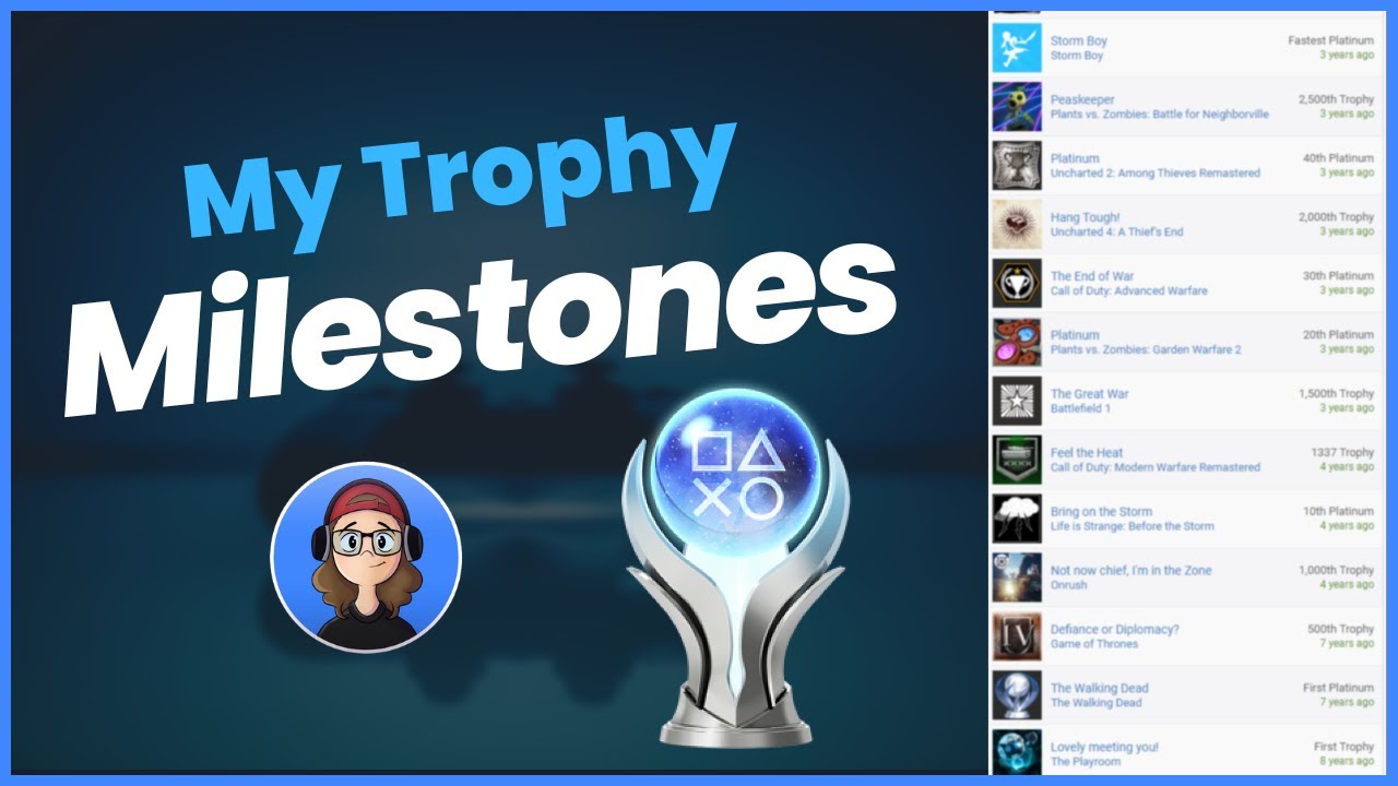 🏆 My Trophy Milestones 🏆 | PSN Milestones At A Glance - YouTube