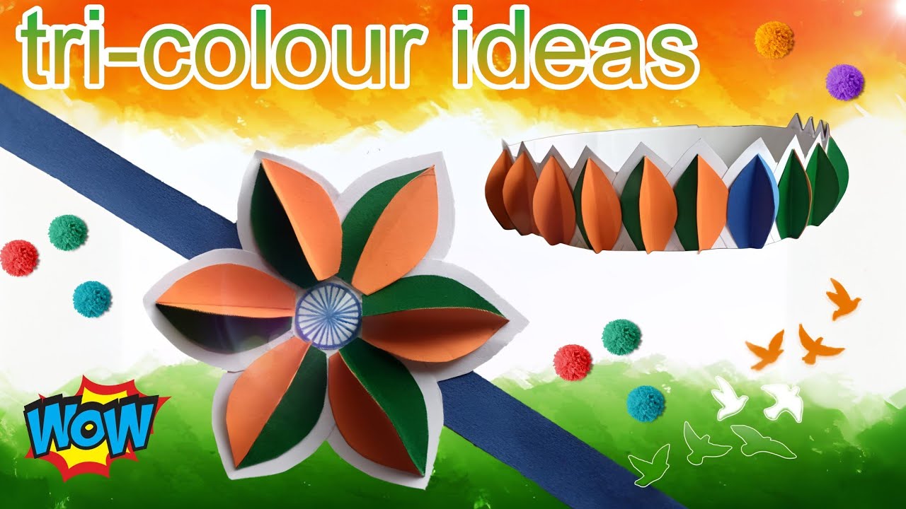 Independence Day ideas | tri colour band and crown | tri color rakhi ...
