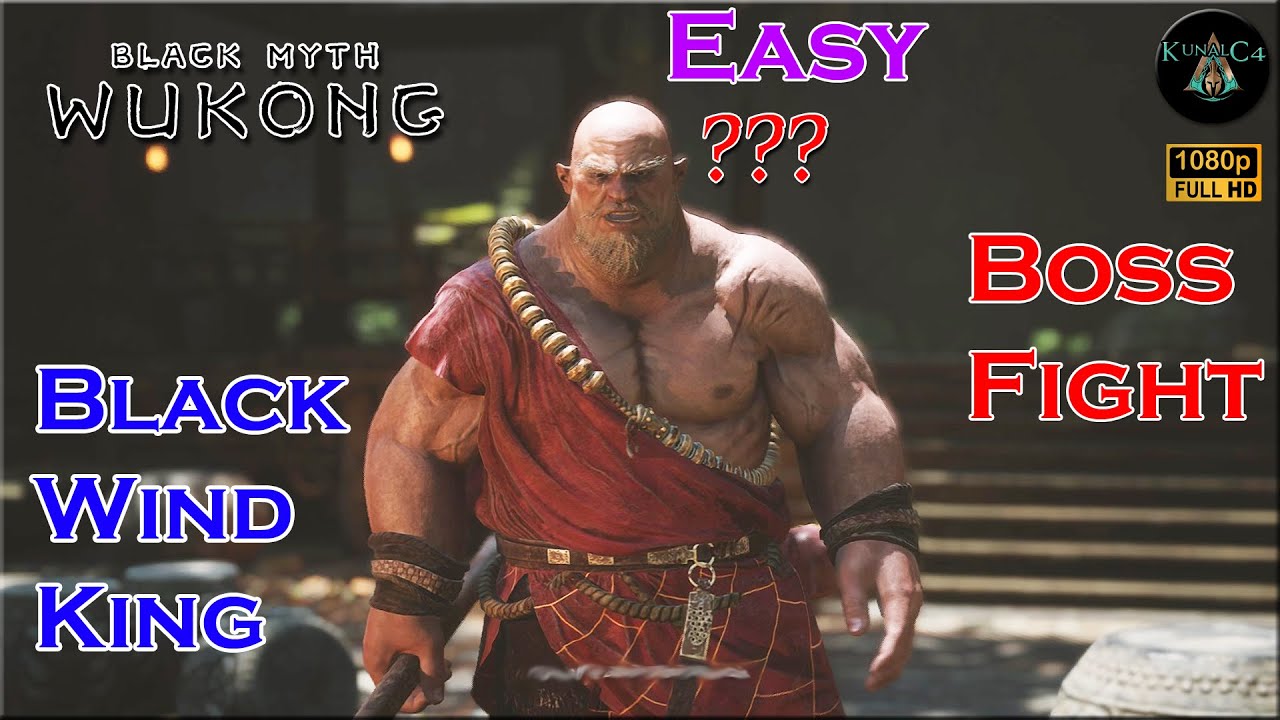 Black Myth Wukong Yaoguai King Black Wind King Boss Fight - YouTube