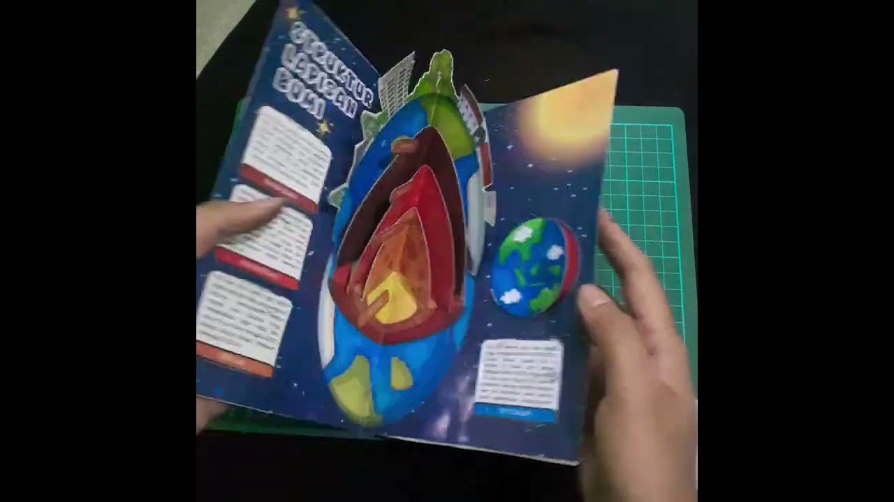 MEDIA PEMBELAJARAN 3D POP UP BOOK MATERI STRUKTUR LAPISAN BUMI. - YouTube