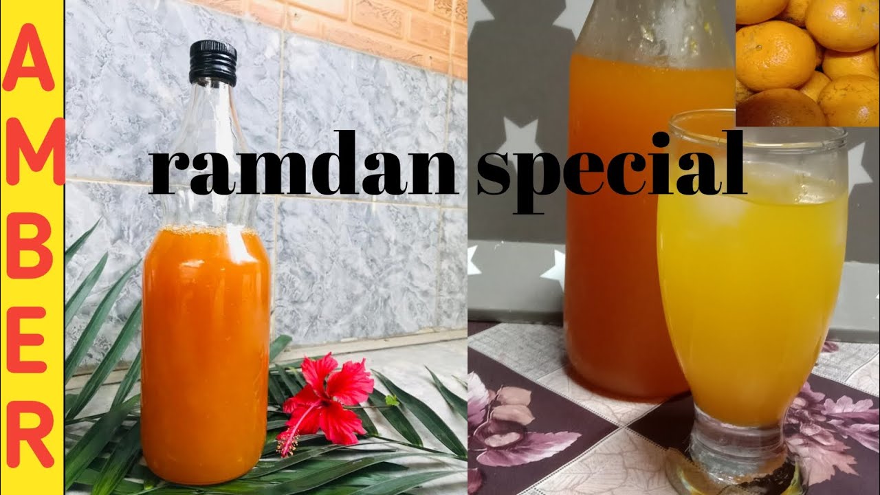 Orange squash | how to make orange squash at home natural orange juice ...