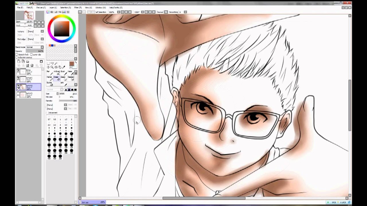 Speedpainting of Anime Boy - YouTube