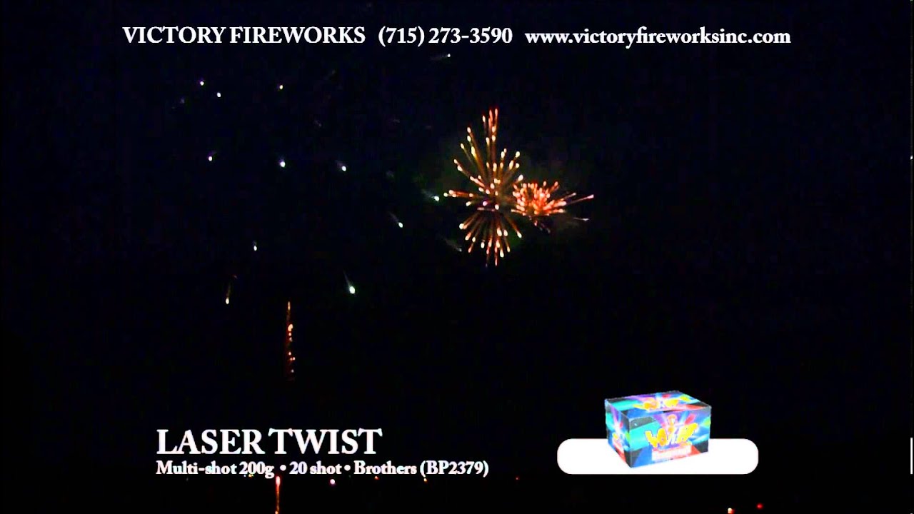Laser Twist - Brothers Pyrotechnics - YouTube