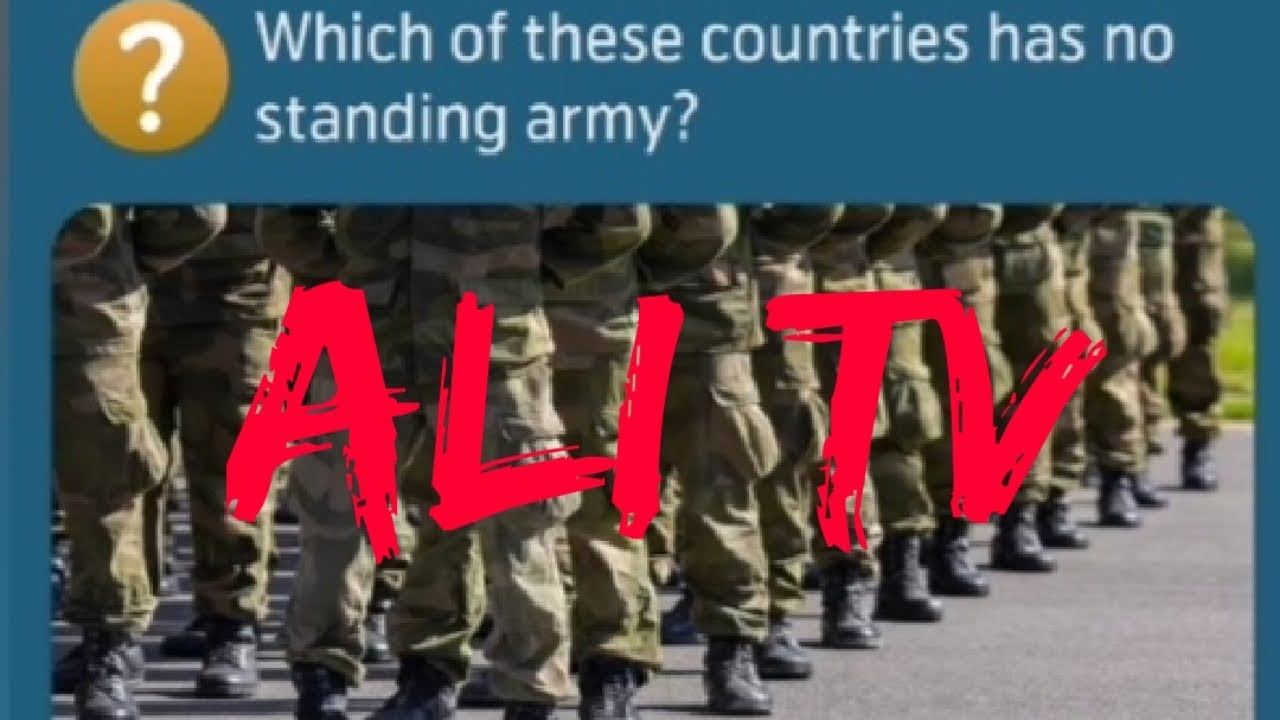 Which of these countries has no standing army | Test Your skill 28 Dec ...