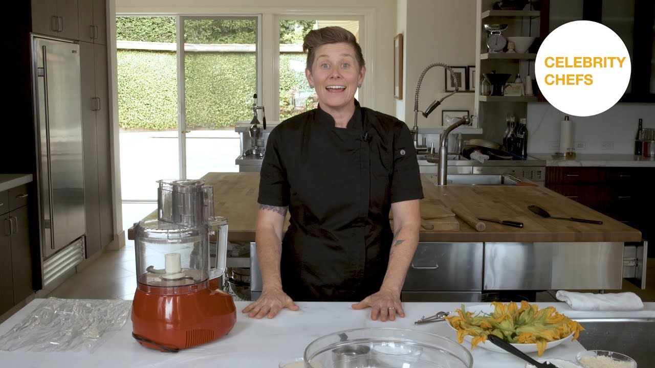 Celebrity Chefs Recipes: Jen Biesty's Squash Blossom Flatbread - YouTube