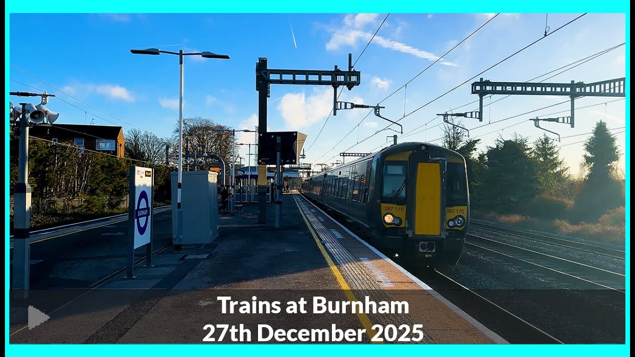 Trains at Burnham Station in 4K | GWR, Elizabeth Line and Network Rail ...