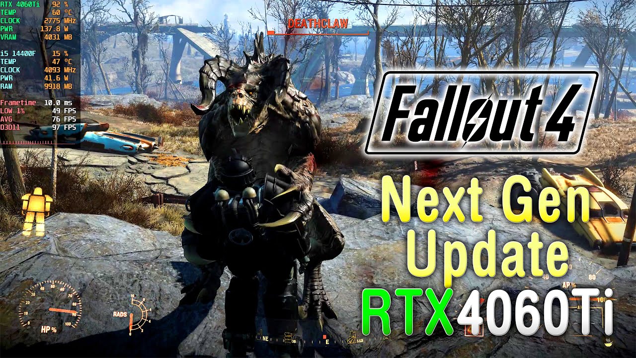 Fallout 4 Next Gen Update - i5 14400F + RTX 4060 Ti - April 2024 - YouTube
