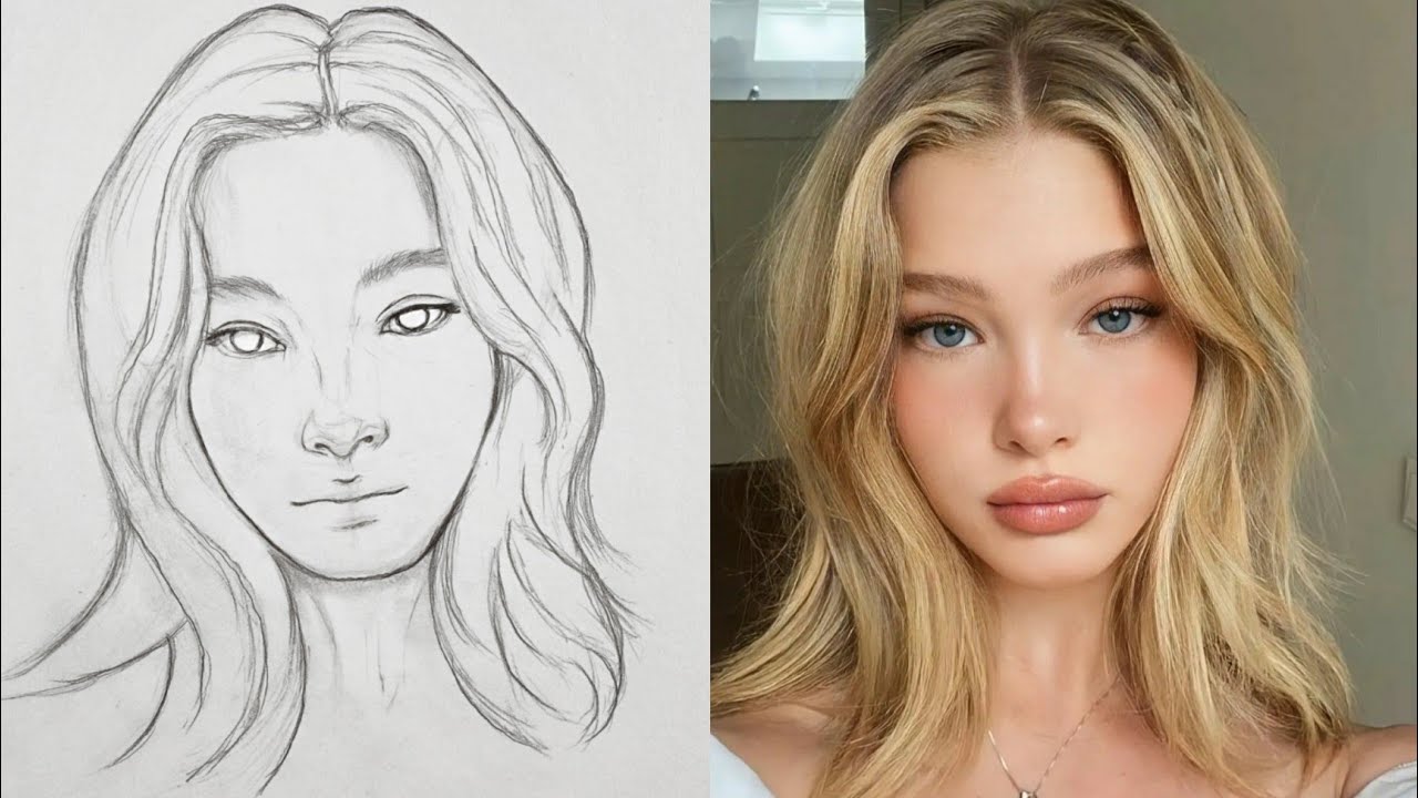 How To Draw A Girl Face Realistically