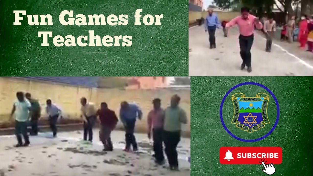 Fun Games Played by Teachers! #brightlandschool - YouTube