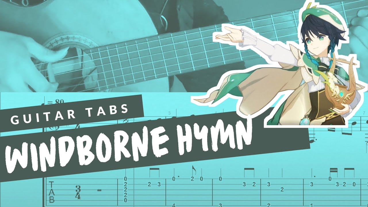 GUITAR TABS! Windborne Hymn (Genshin Impact) - YouTube