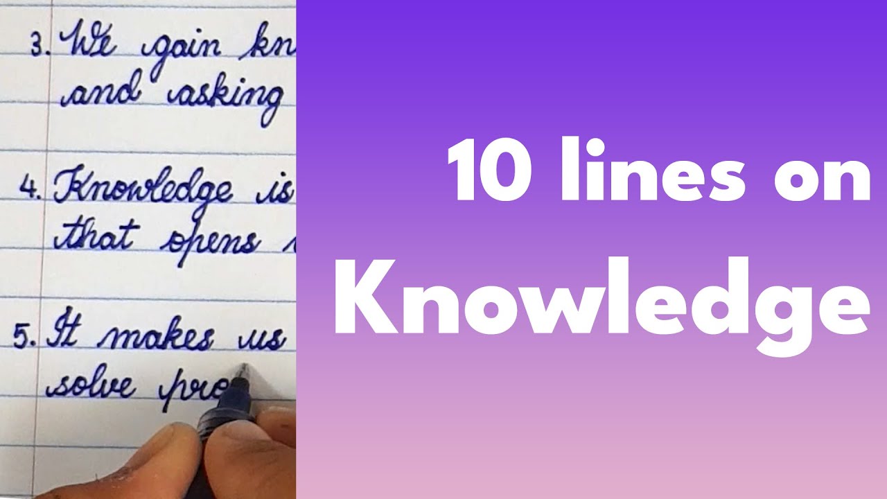 10 Lines Essay on Knowledge in English | 10 Lines on Knowledge #essay # ...
